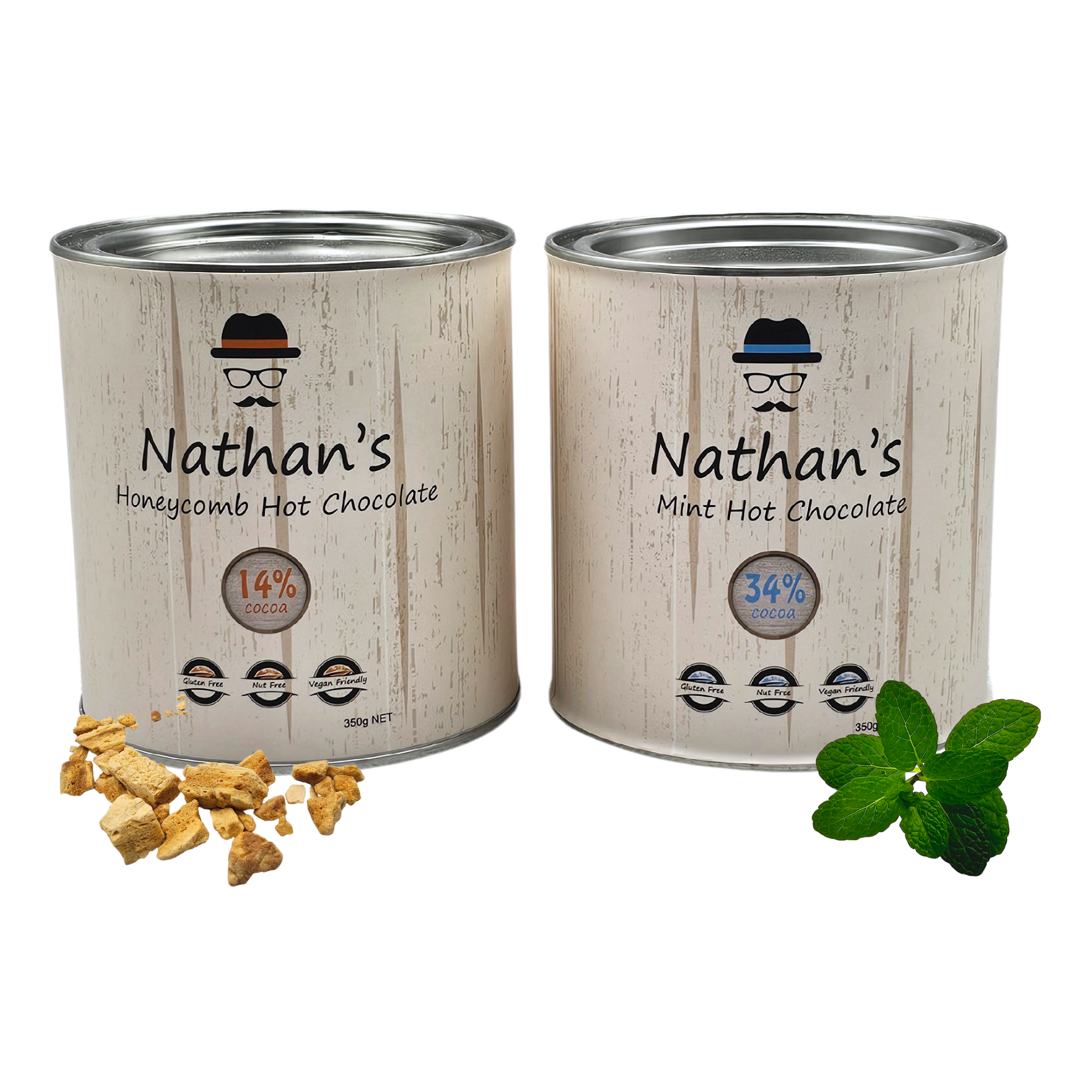 Flavour Duo Pack 2 X 350gm Retail Tins – nathans chocolate