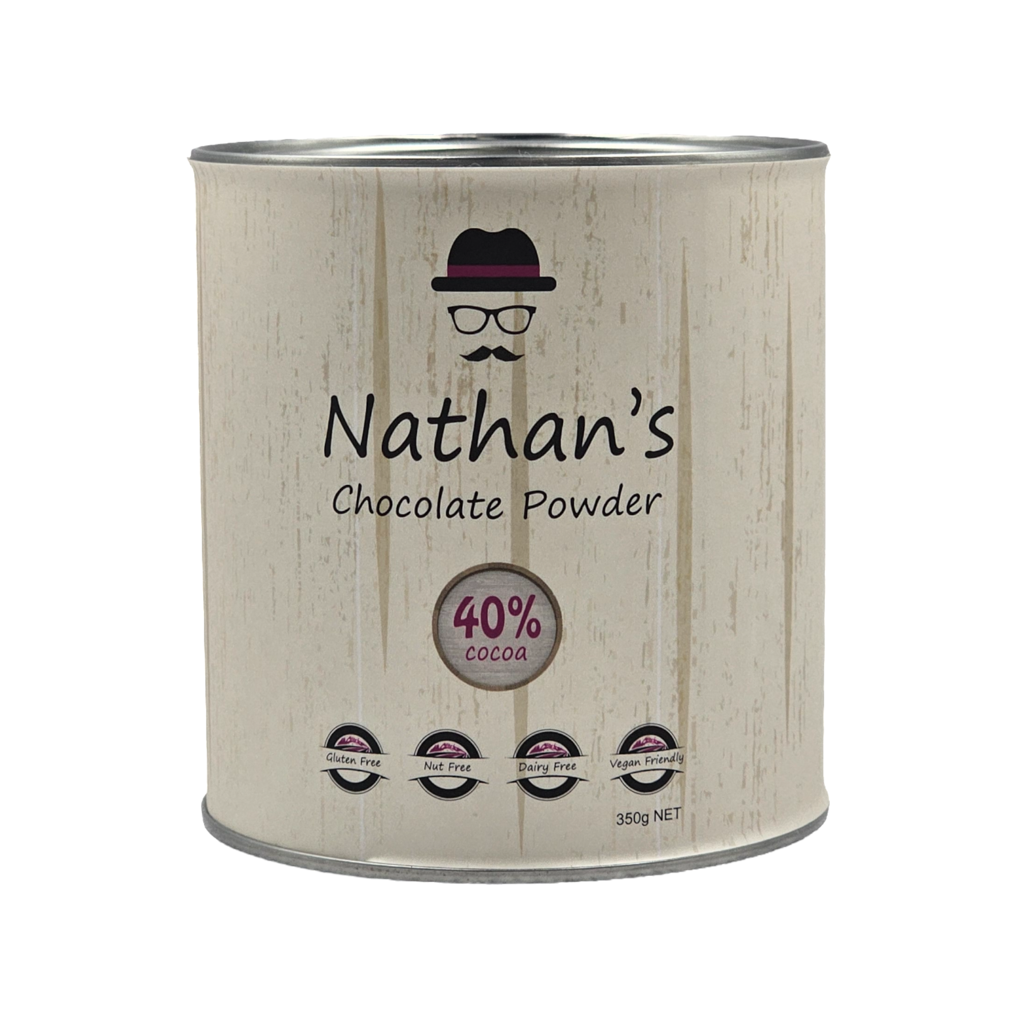 Chocolate 40% 350g Tin – nathans chocolate